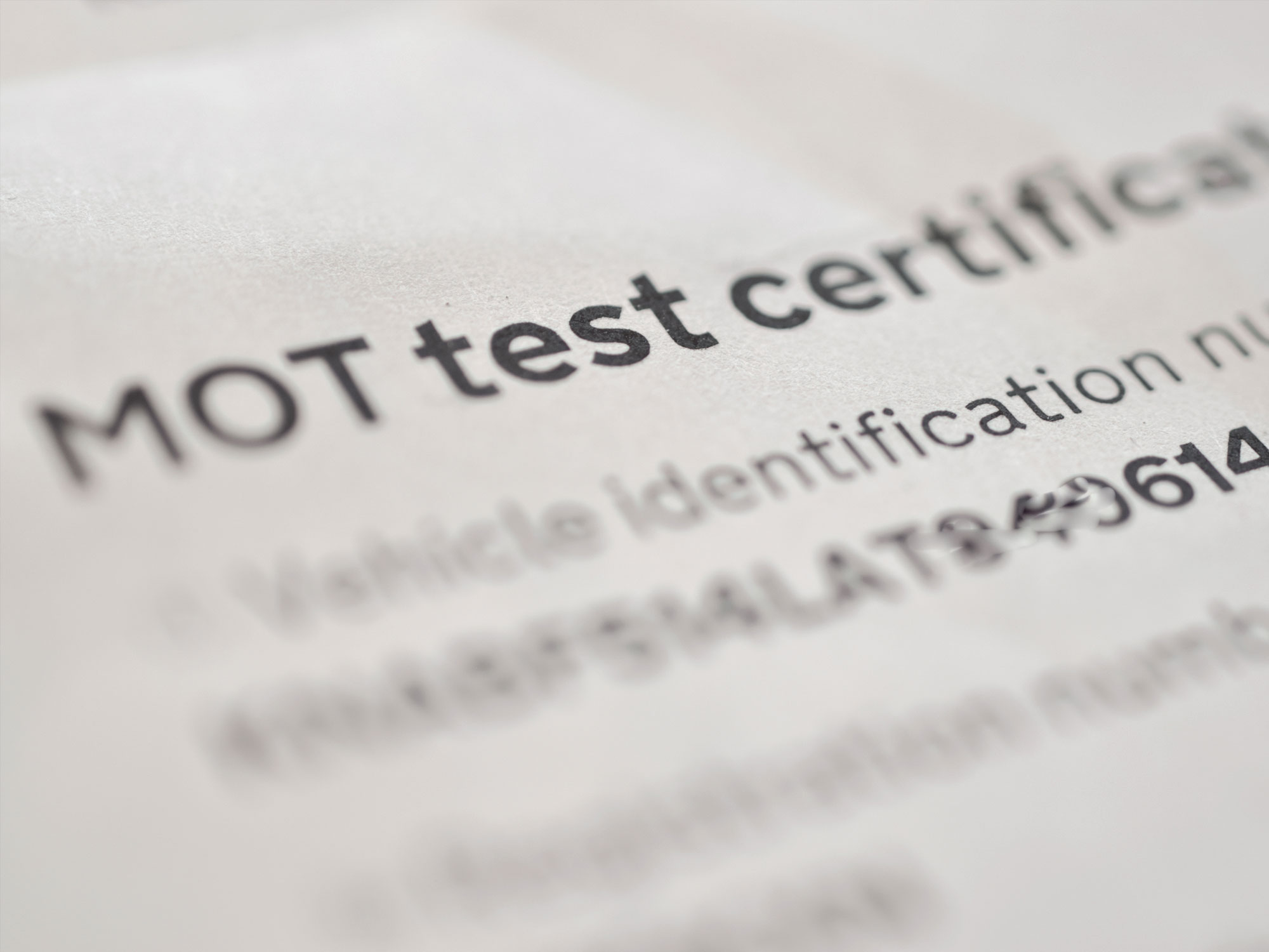 The End of MOT Pass Certificates - The Online World Beckons